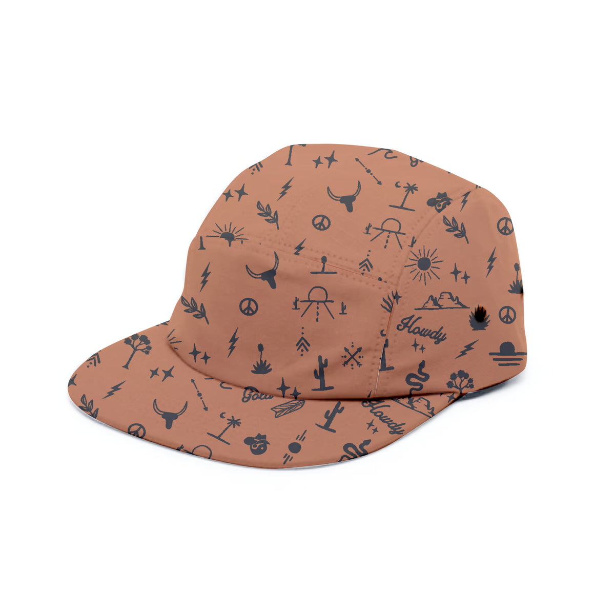 Tiny Whales - Malone Five Panel Hat - Brick – Love Bug Baby