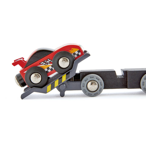 Hape Toys - Race Car Transporter – Love Bug Baby